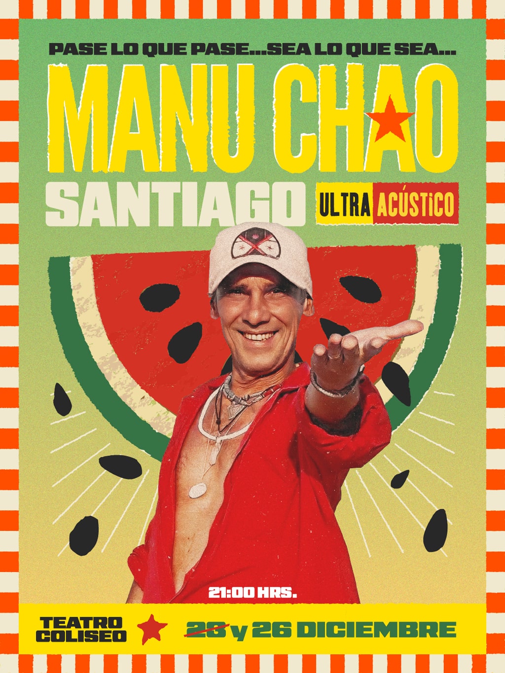 Manu Chao · Ultra Acústico en Teatro Coliseo · 23 y 26 de diciembre ...